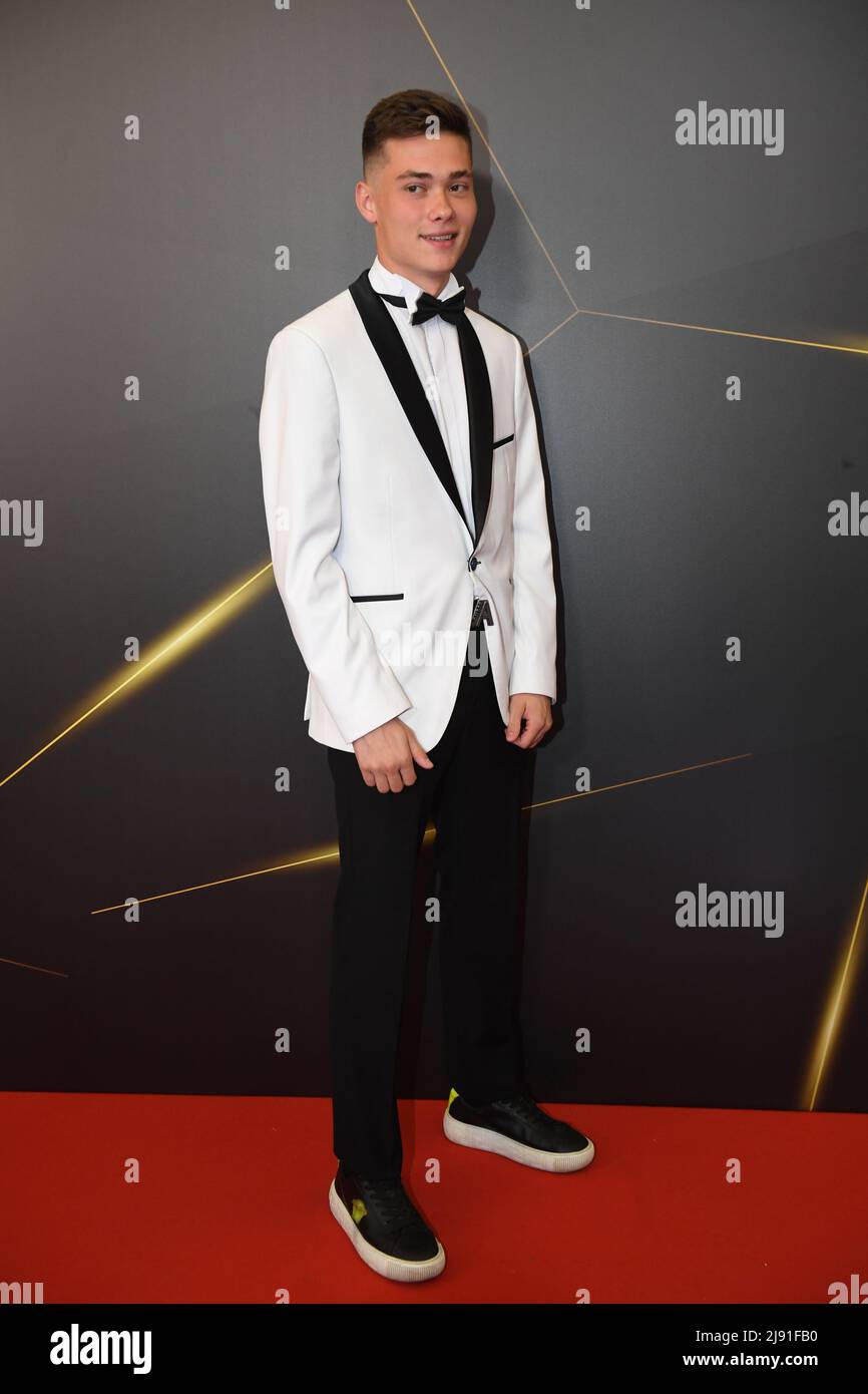 Moscow. The blogger Volodya XXL at a ceremony of delivery musical a ...