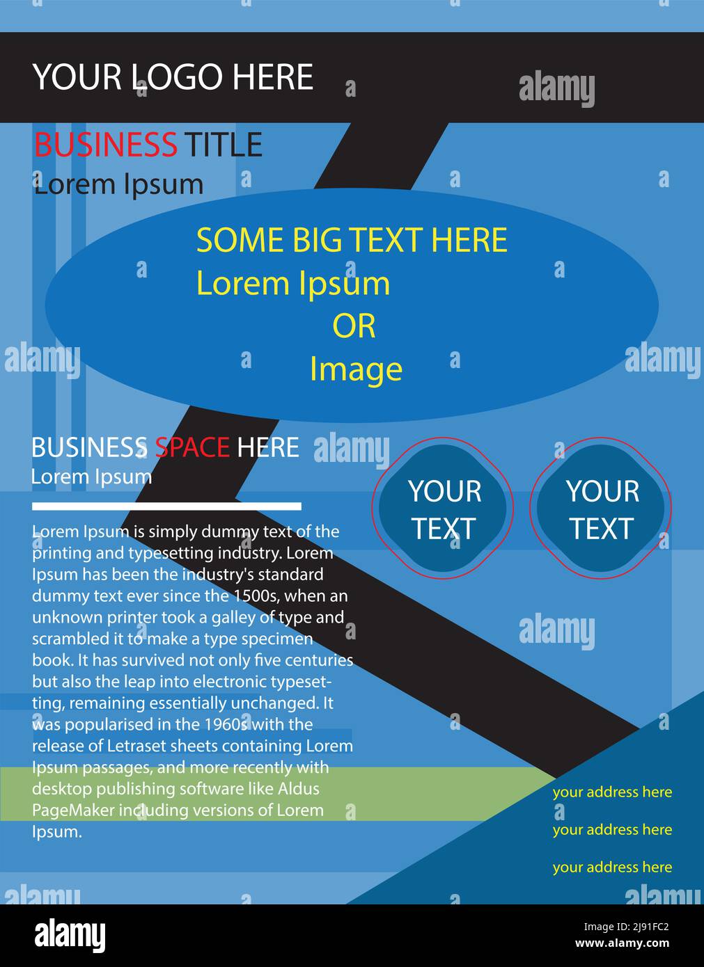 flyer design ideas free template download Stock Vector Image & Art - Alamy