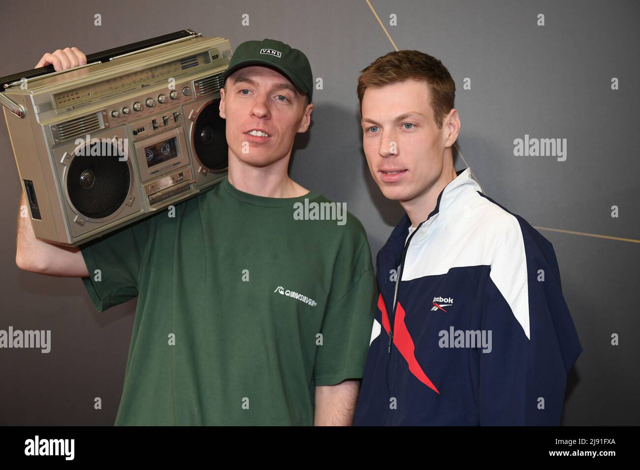 Moscow. Soloists of the DABRO group Ivan Zasidkevich and Mikhail ...