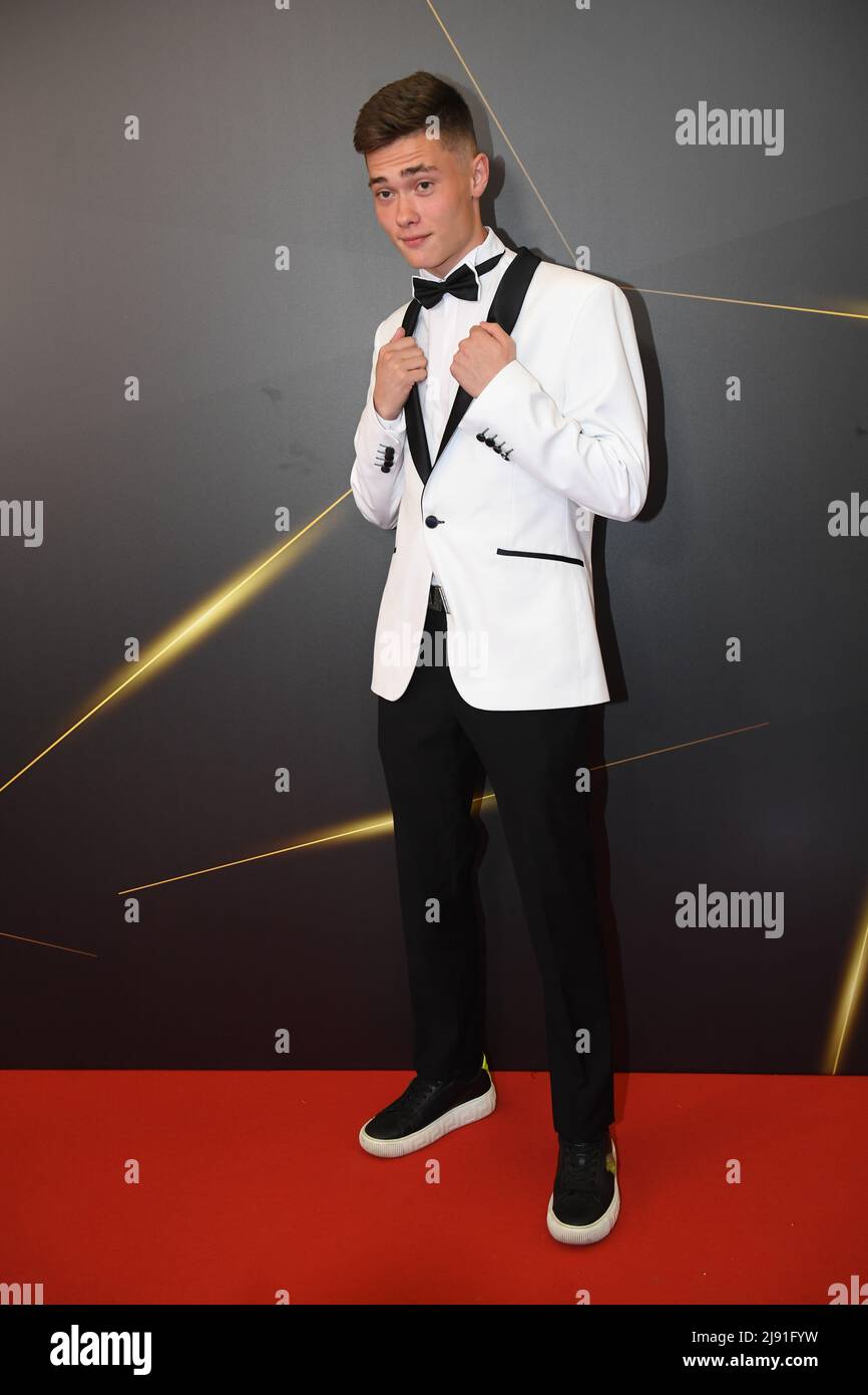 Moscow. The blogger Volodya XXL at a ceremony of delivery musical a ...