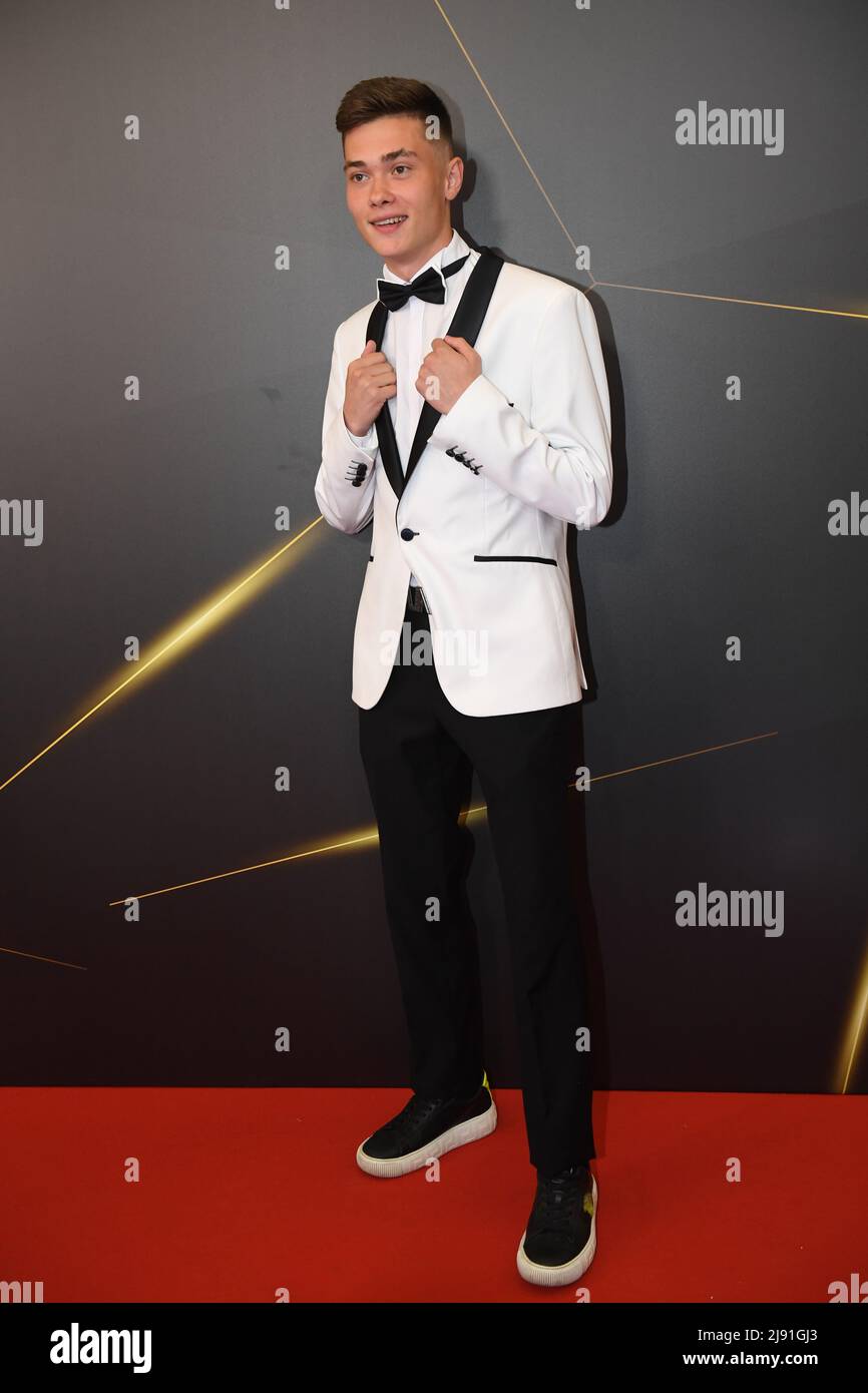 Moscow. The blogger Volodya XXL at a ceremony of delivery musical a ...