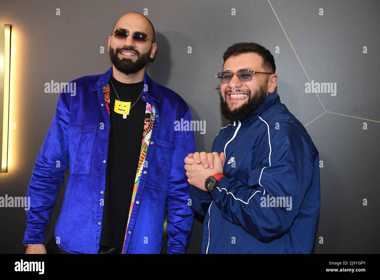 Moscow. The HammAli & Navai rap duet at a ceremony of delivery musical ...