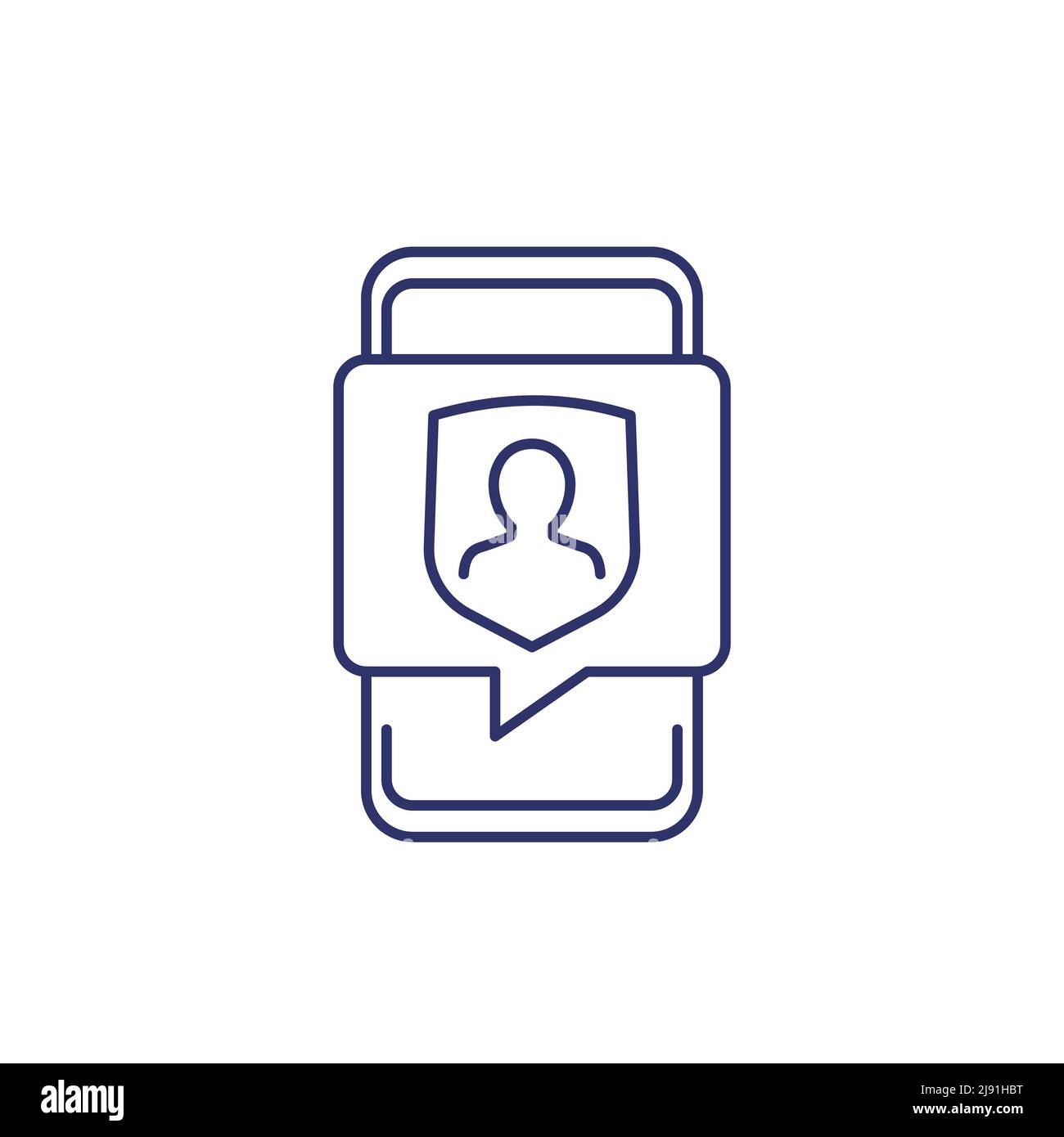 User privacy security line Cut Out Stock Images & Pictures - Alamy