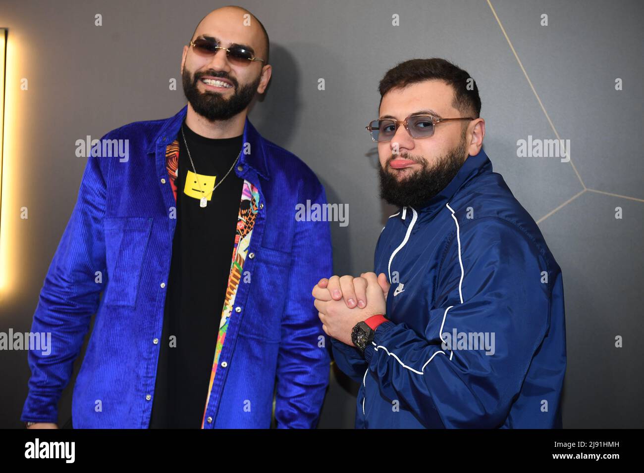 Moscow. The HammAli & Navai rap duet at a ceremony of delivery musical ...