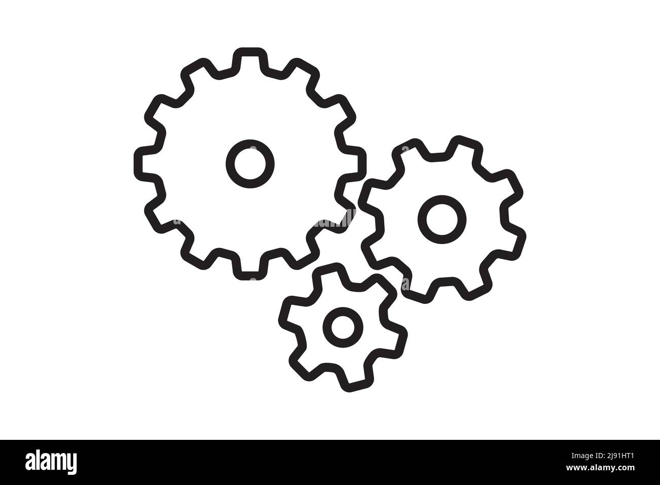 Geared mechanism Stock Vector Images - Alamy