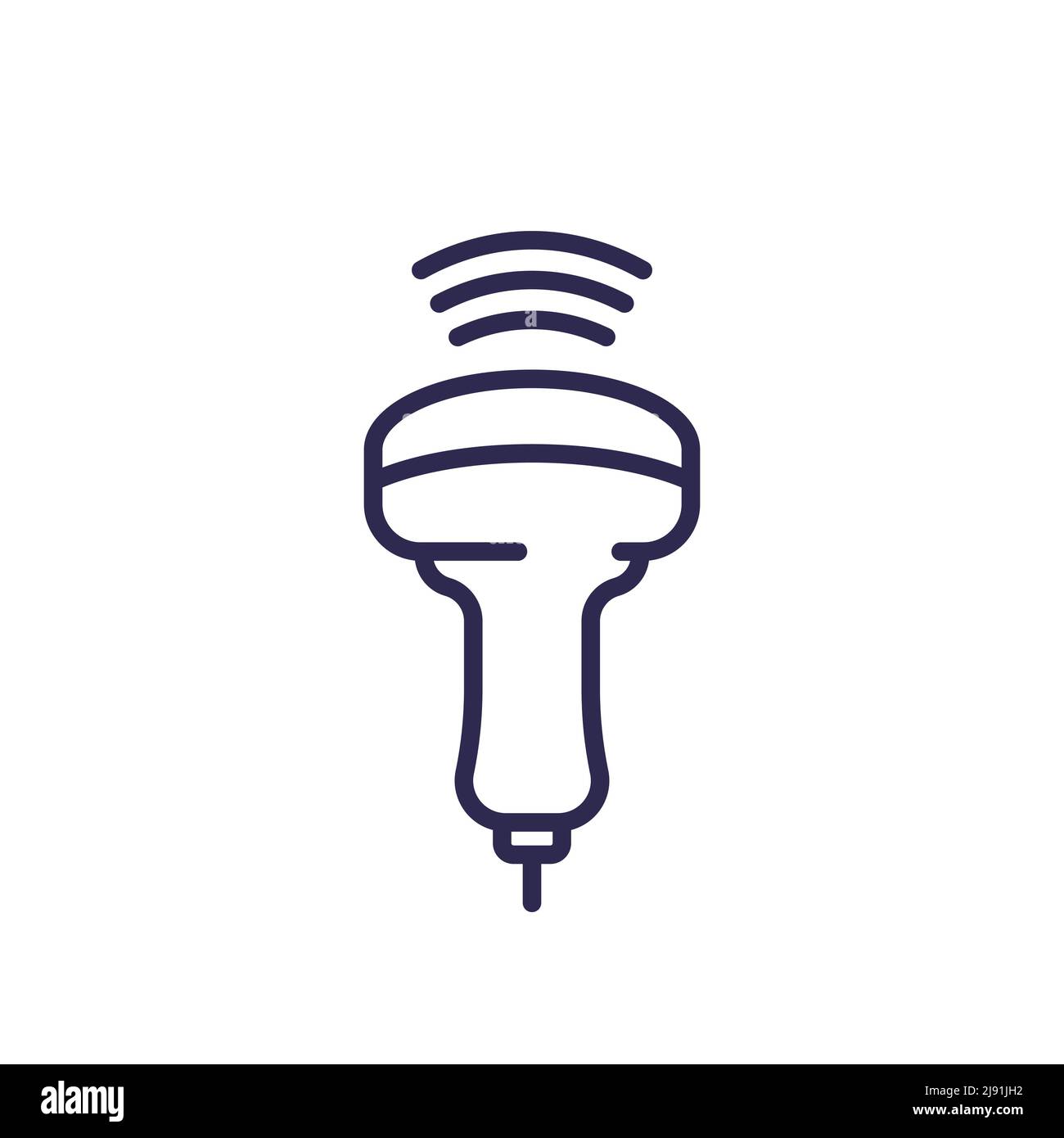 ultrasound icon, ultrasonography line vector Stock Vector Image & Art ...