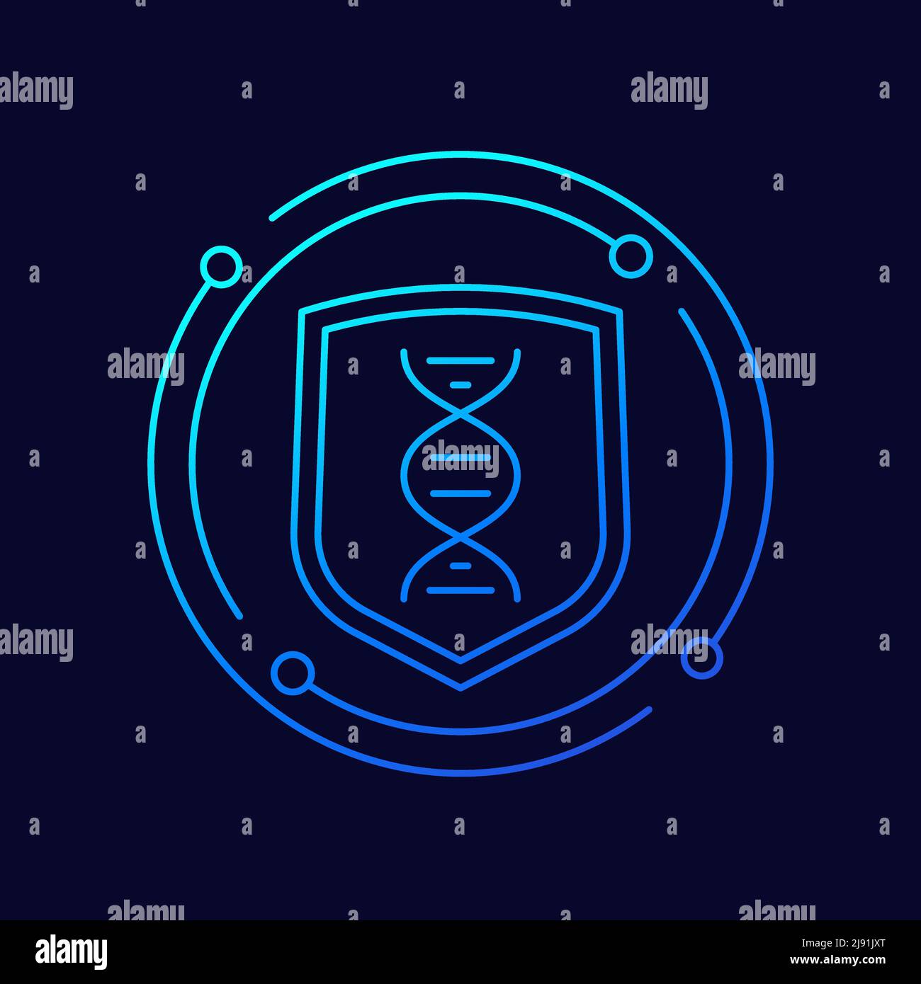 Line dna shield hi-res stock photography and images - Alamy