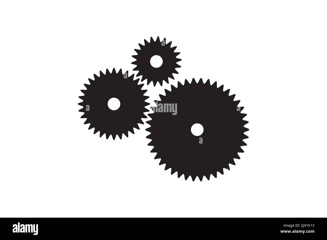 Setting icon vector with work cog gear element. Cogweel mechanism symbol for engine concept or ...