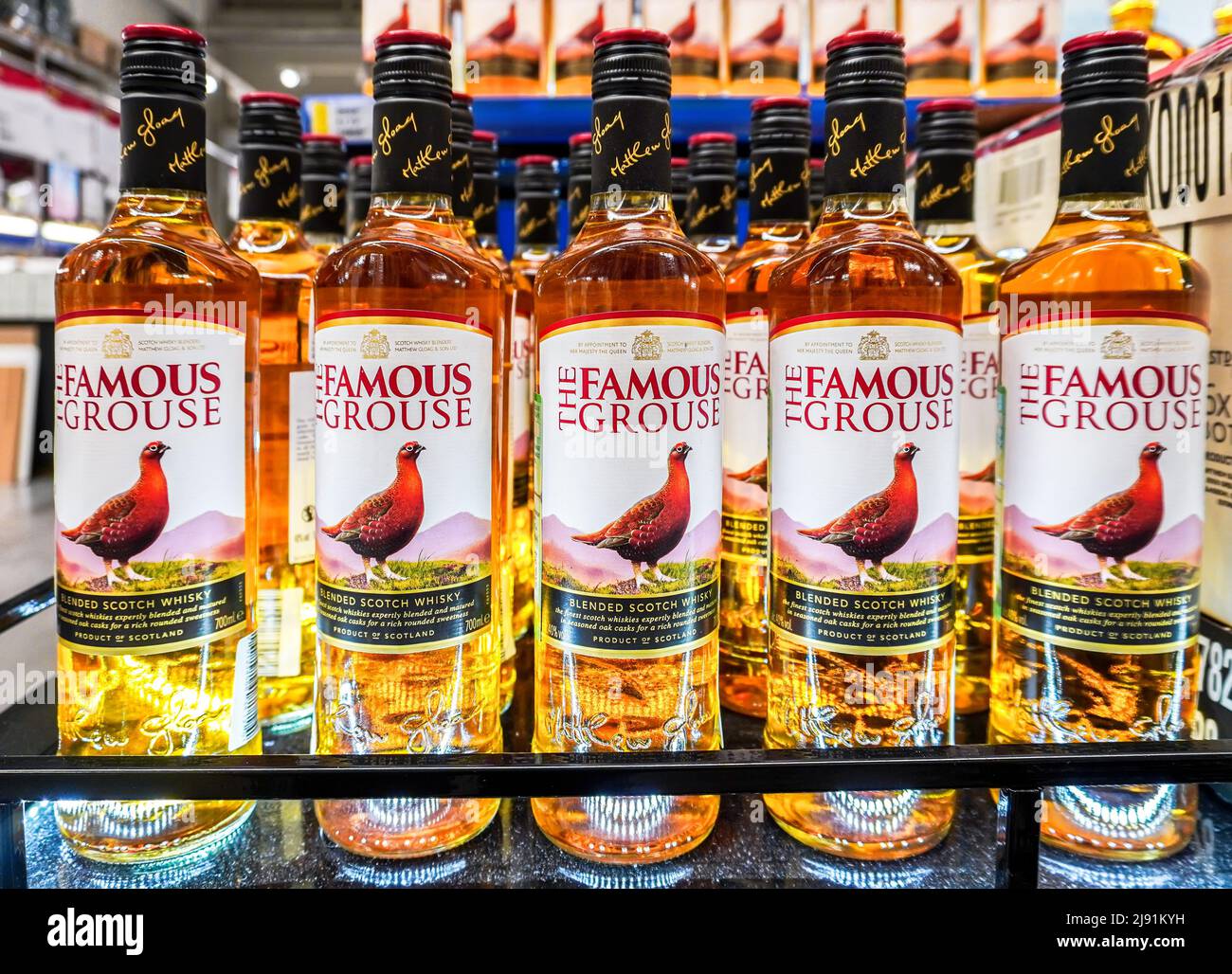 Samara, Russia - May 14, 2022: Strong alcoholic drink Famous Grouse ...