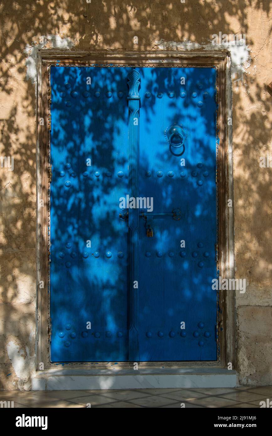 Doha, Qatar, May 5,2022: Traditional Arabian building built of wood and ...