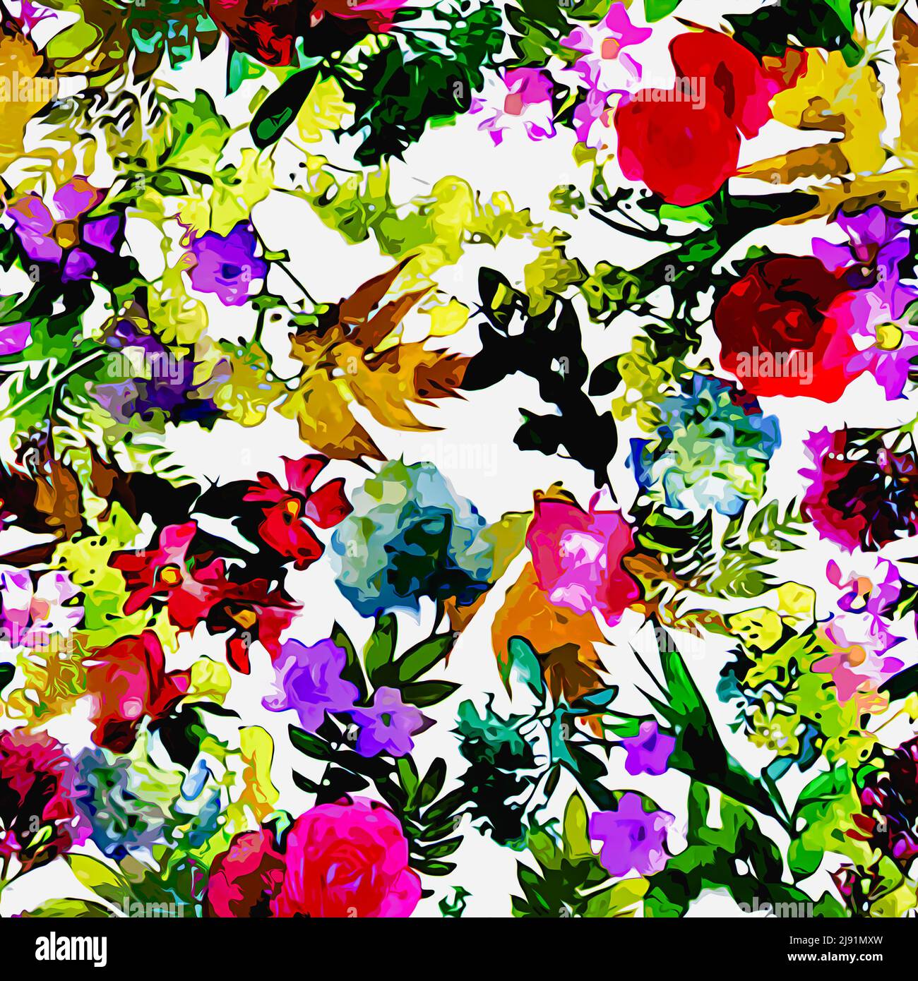 Textile and wallpaper patterns. A printable digital illustration work ...