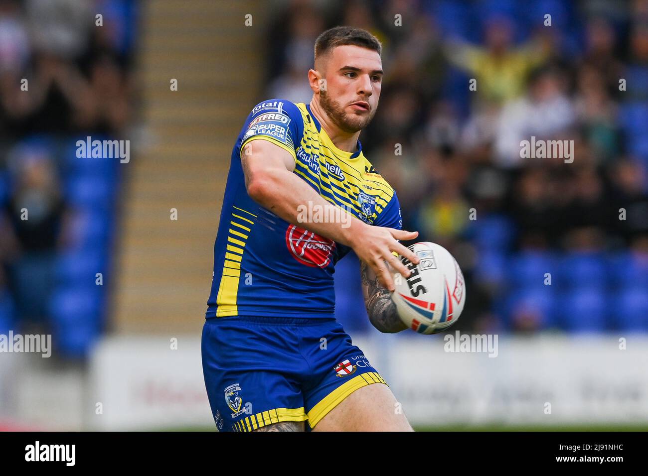 Connor Wrench #23 of Warrington Wolves in action Stock Photo - Alamy