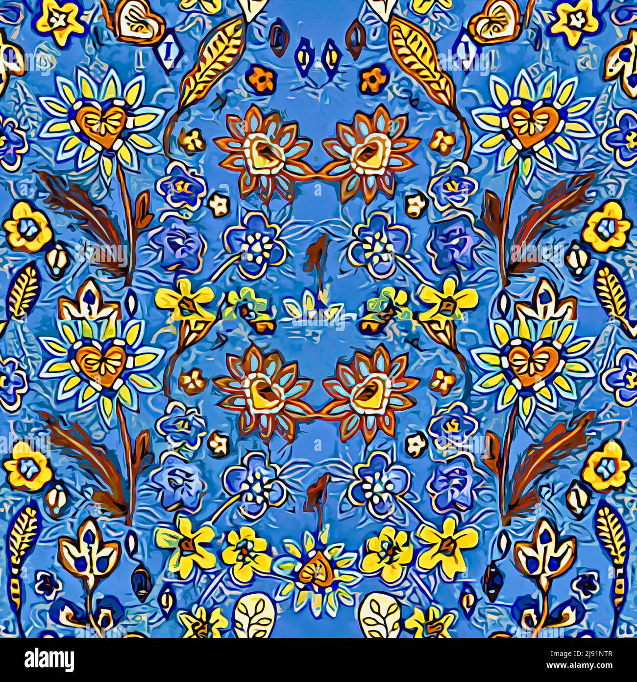 Textile and wallpaper patterns. A printable digital illustration work ...