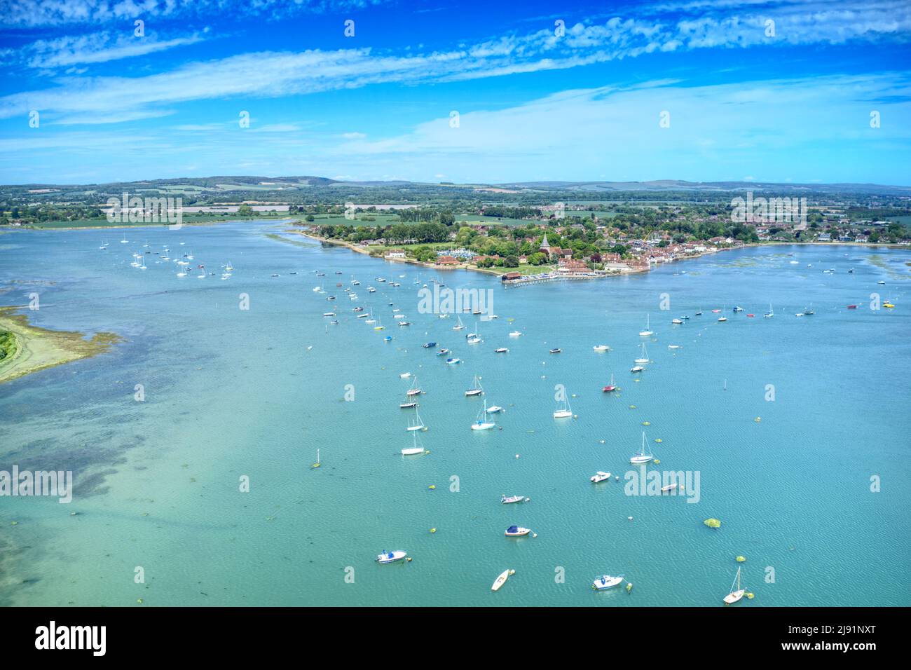 Aerial road sea estuary hi-res stock photography and images - Alamy