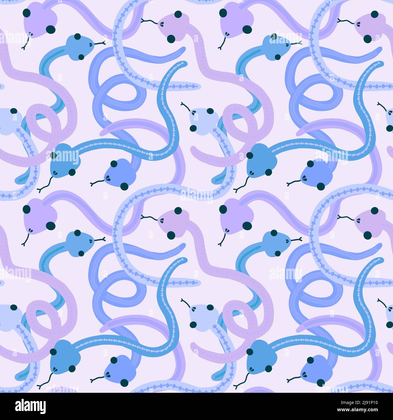 Cartoon seamless snakes pattern for textiles and packaging and gifts ...