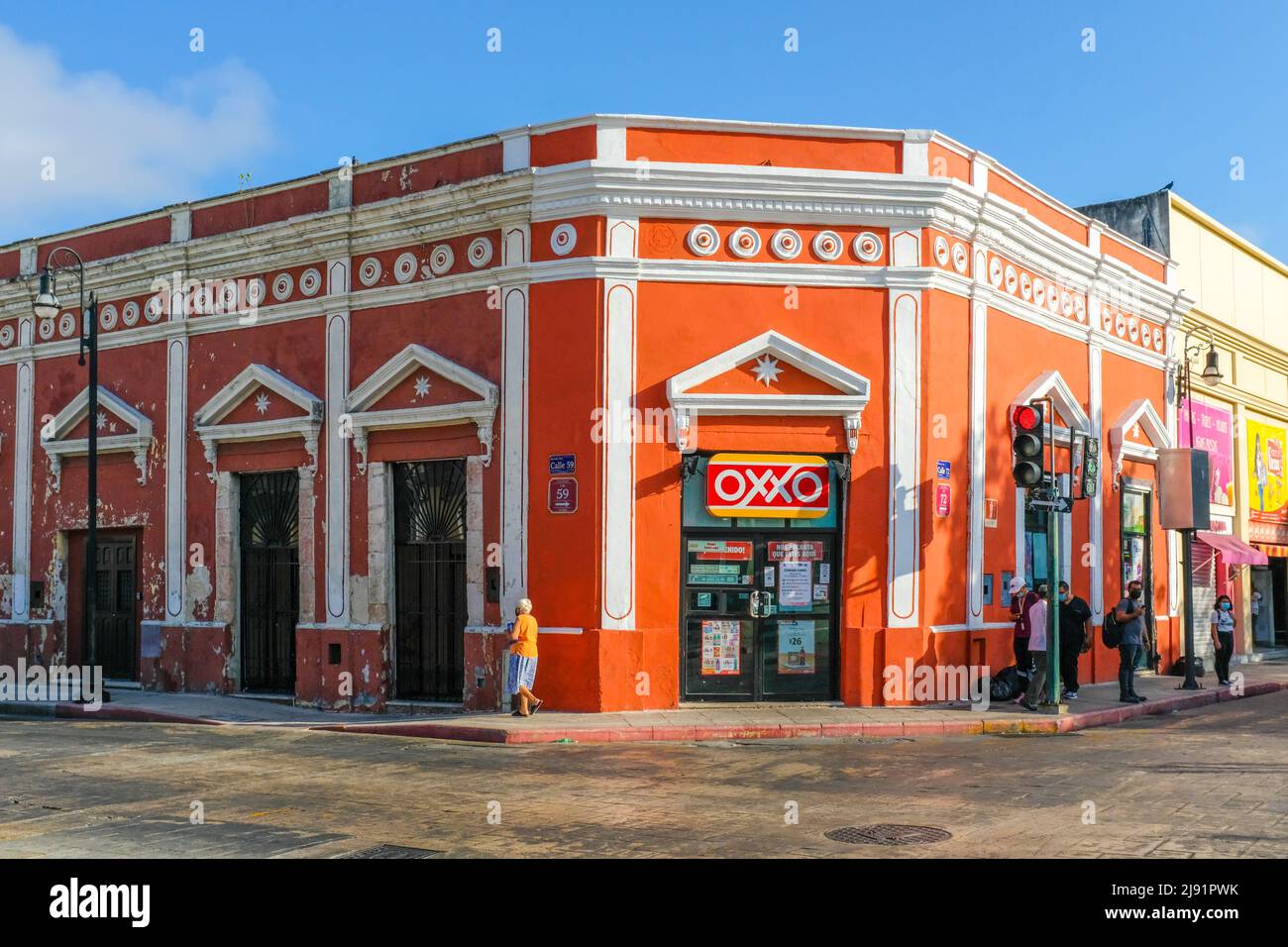 Oxxo Convenience store in the Santiago Neighbourhood of the historical ...