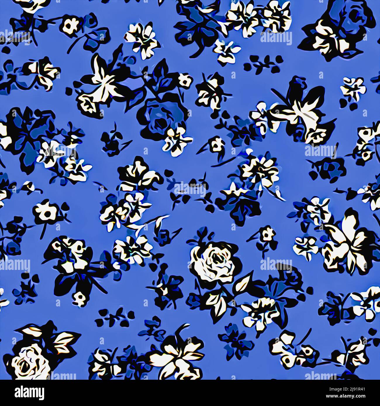 Textile and wallpaper patterns. A printable digital illustration work ...