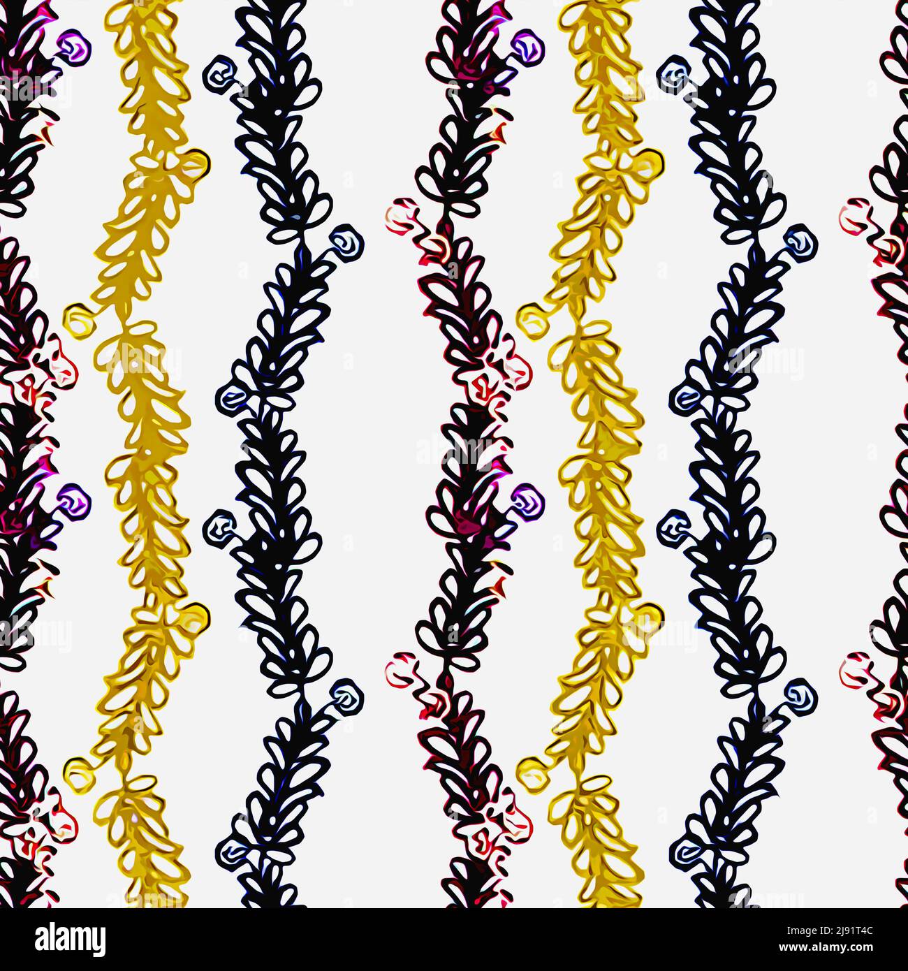Textile and wallpaper patterns. A printable digital illustration work ...