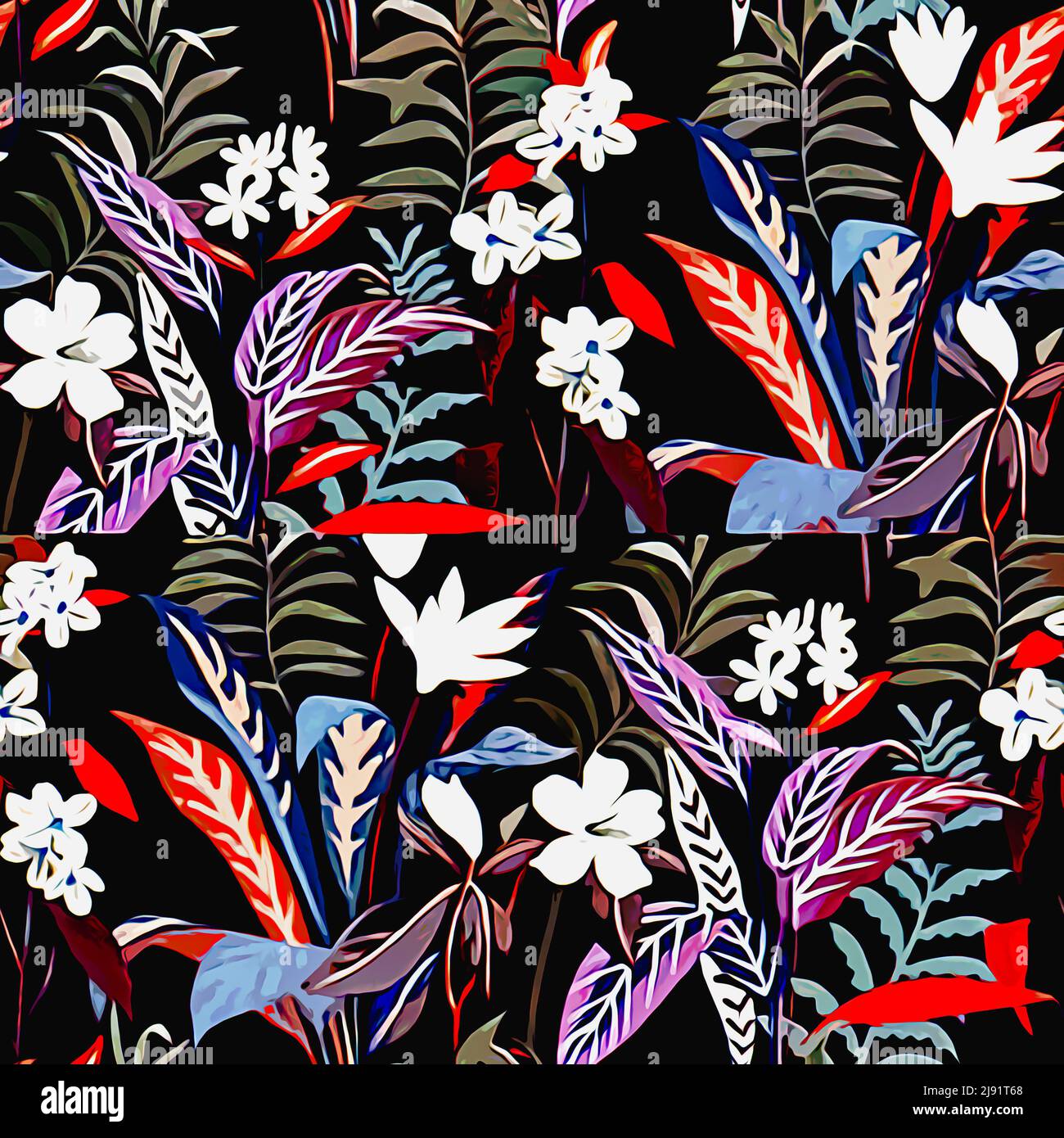 Textile and wallpaper patterns. A printable digital illustration work ...
