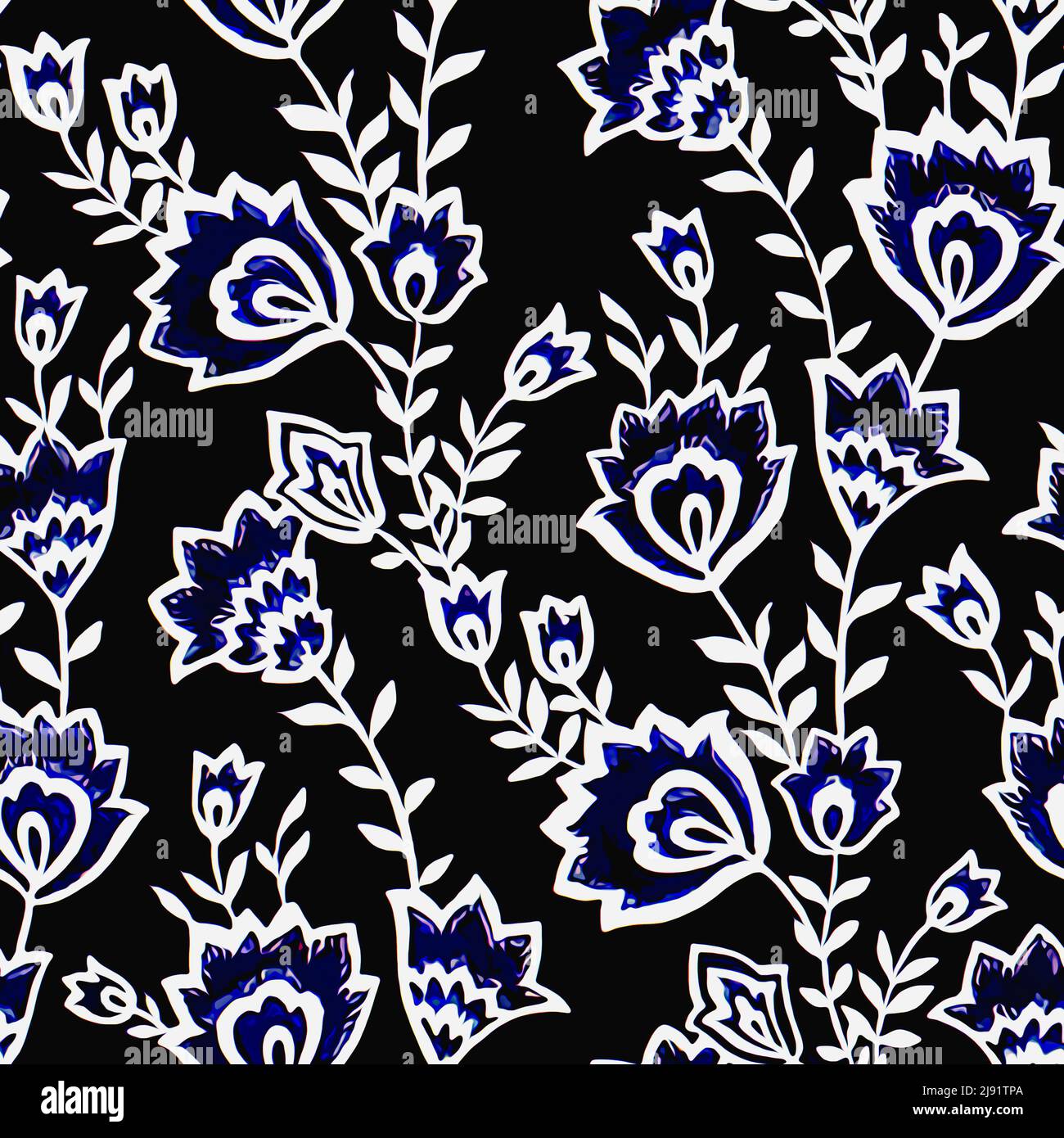 Textile and wallpaper patterns. A printable digital illustration work ...