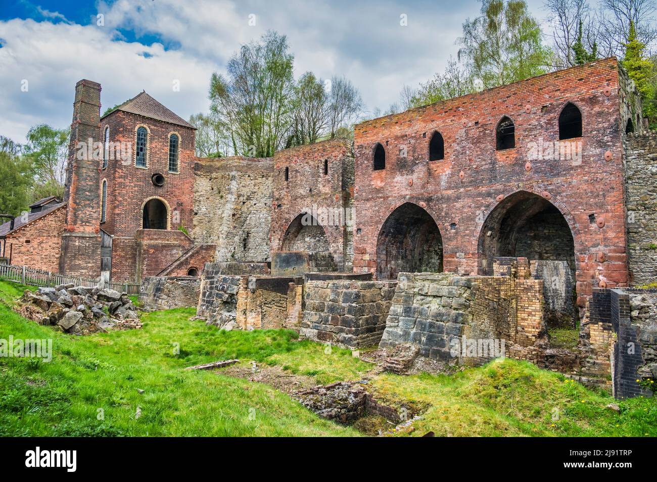 Colourful images of abandoned iron smelting buildings at the 1900 ...
