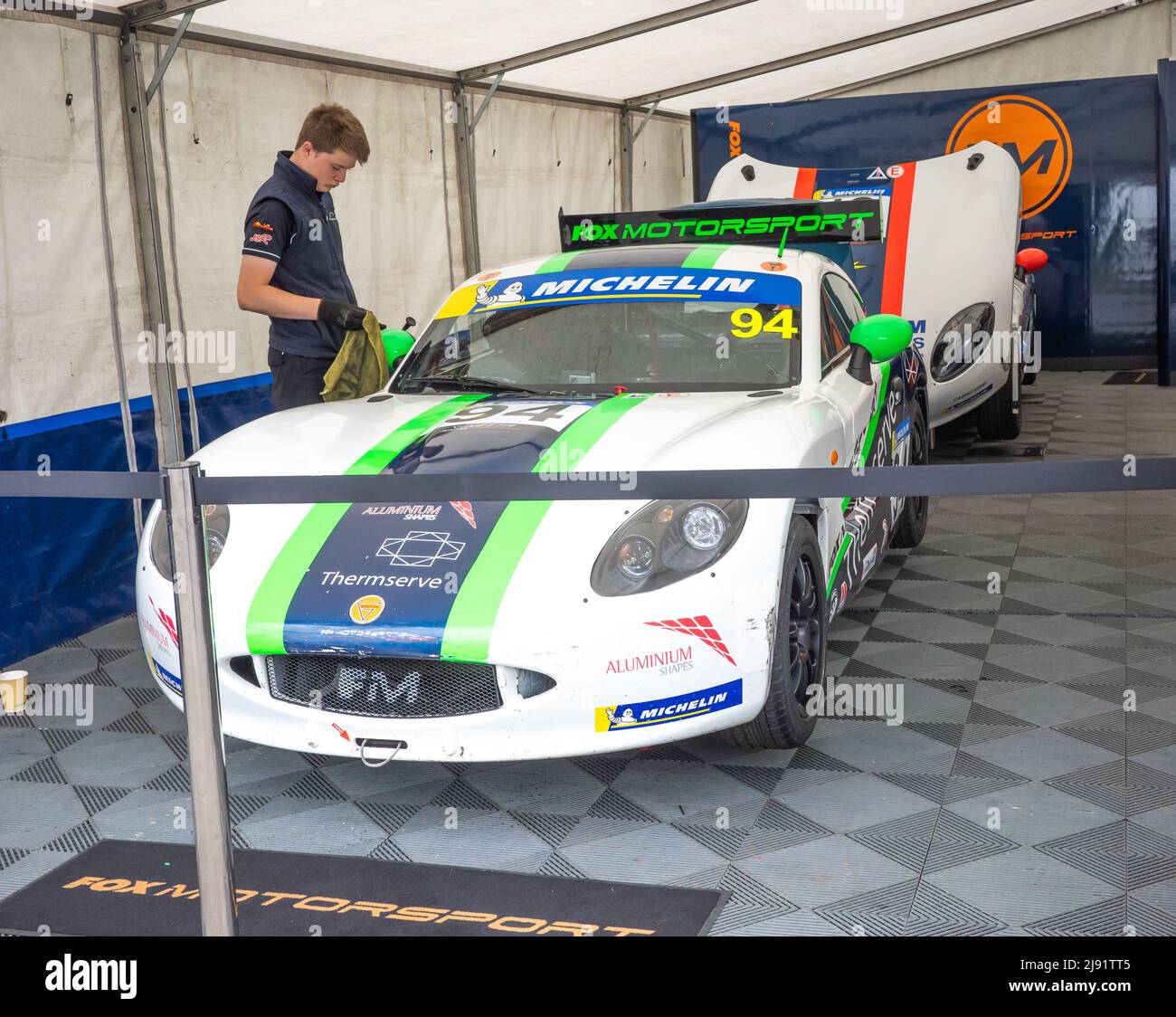West Kingsdown, Kent, UK – May 15 2022. Ginetta Juniors race car being ...