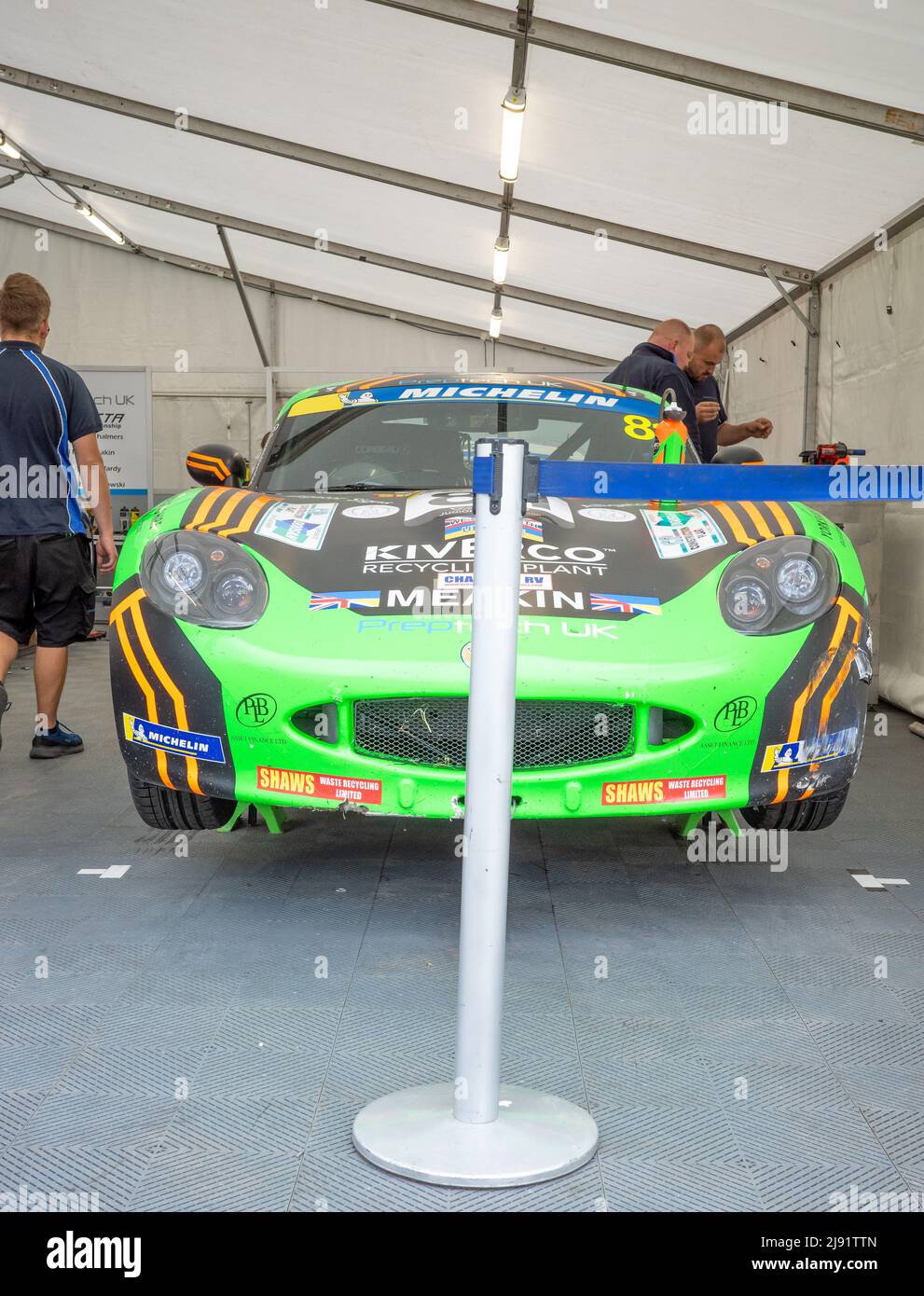 West Kingsdown, Kent, UK – May 15 2022. Ginetta GT4 race car being ...