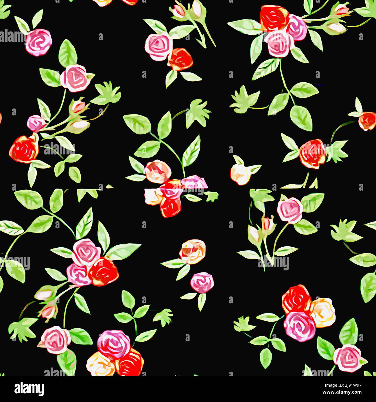 Textile and wallpaper patterns. A printable digital illustration work ...