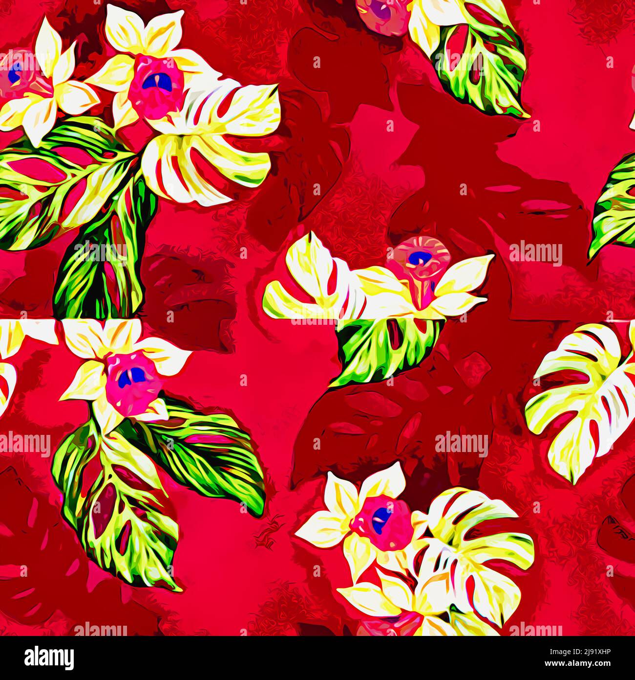 Textile and wallpaper patterns. A printable digital illustration work ...