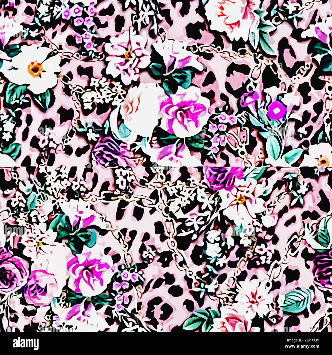 Textile and wallpaper patterns. A printable digital illustration work ...