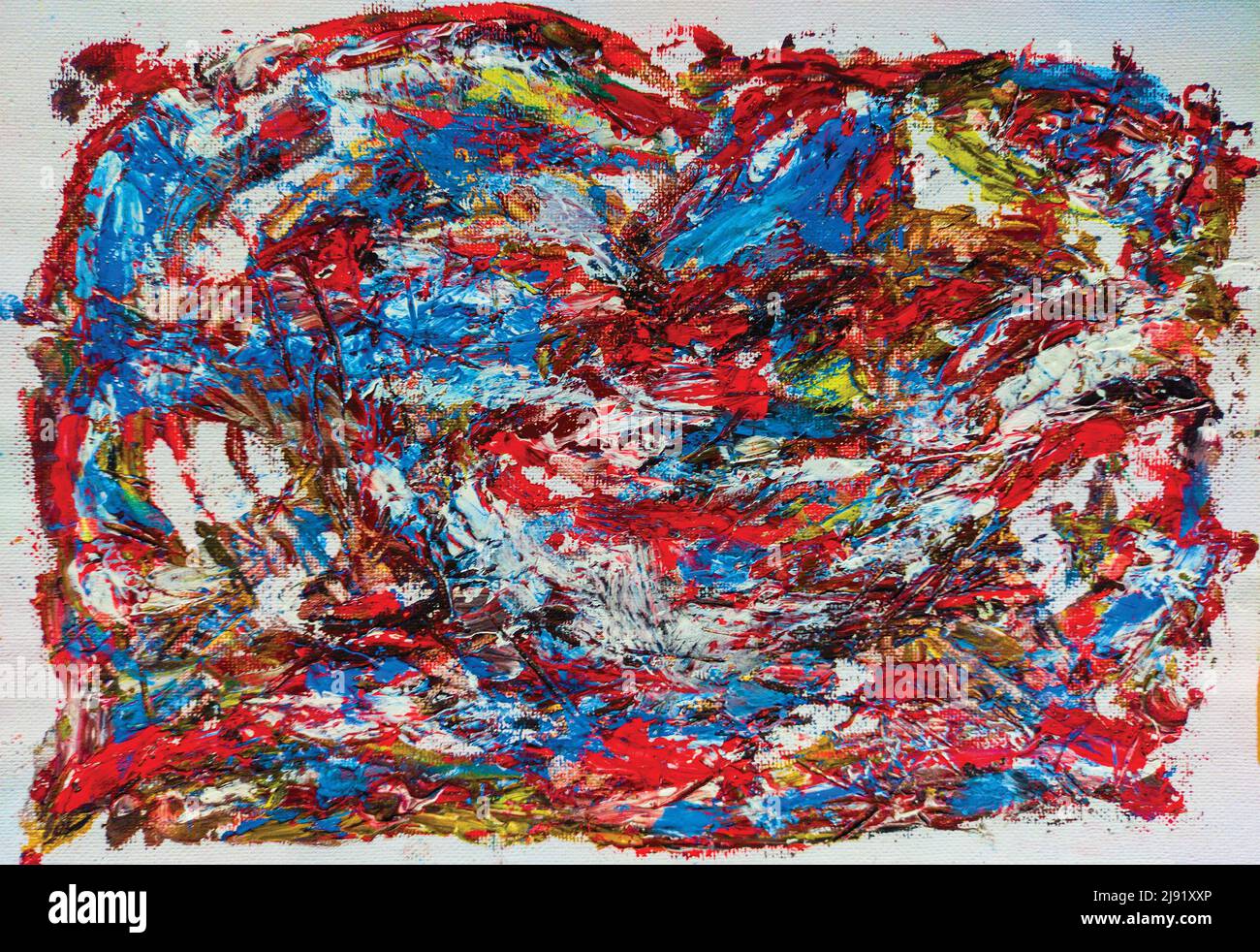 Colorful ocean abstract painting Stock Photo - Alamy