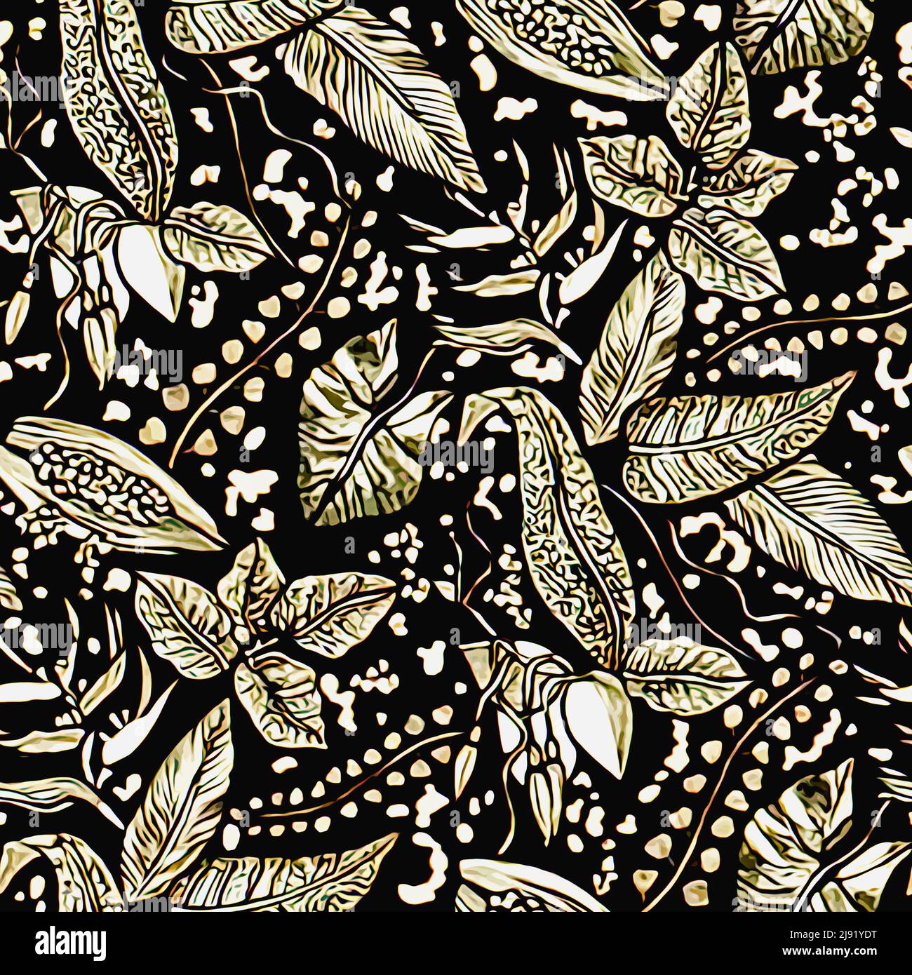 Textile and wallpaper patterns. A printable digital illustration work ...