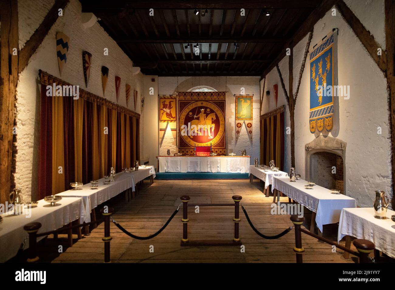 The Guest Hall, Dover Castle, Kent, Uk Stock Photo - Alamy
