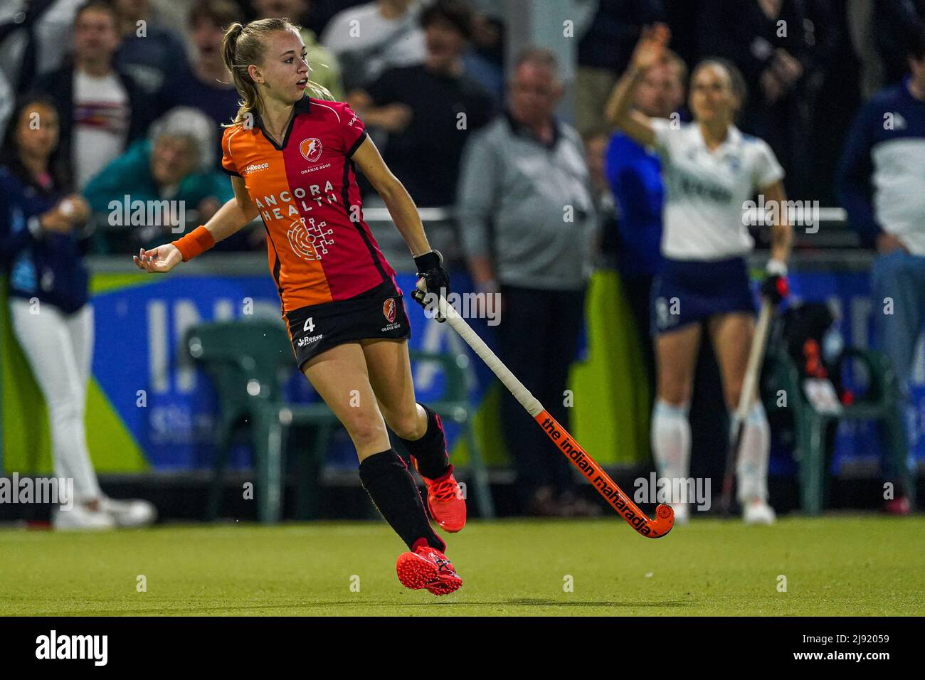 TILBURG, NETHERLANDS - MAY 19: Kim Hendrix of Oranje-Rood D1 during the ...
