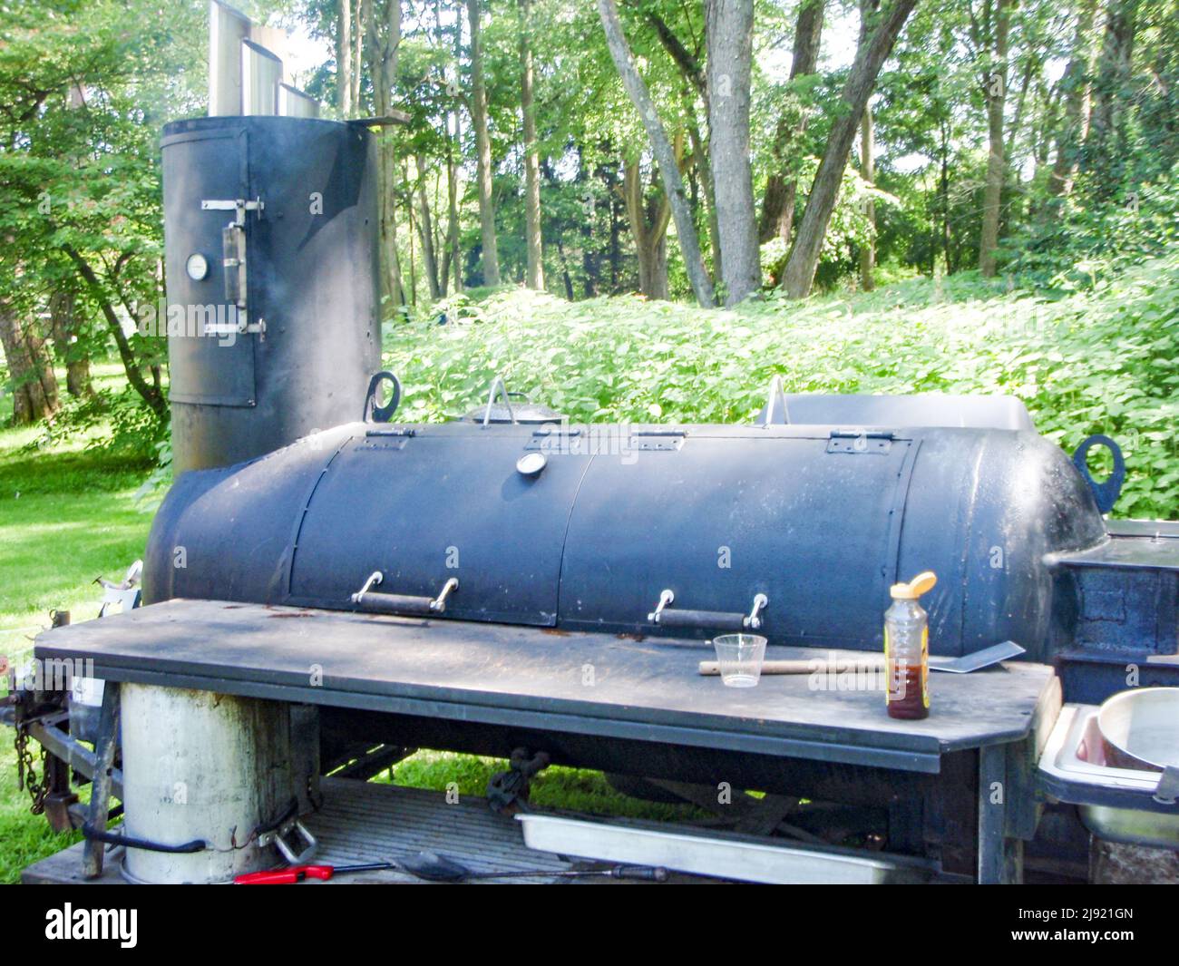 Bbq smoker vector hi-res stock photography and images - Alamy