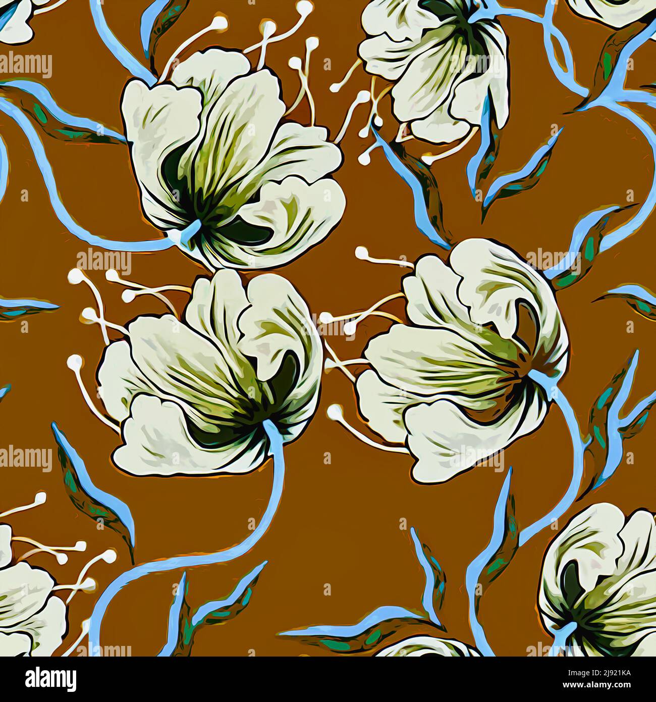 Textile and wallpaper patterns. A printable digital illustration work ...