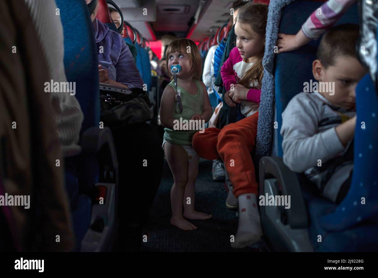 Children on a bus departed from Lviv and directed to Cracow. Every day ...