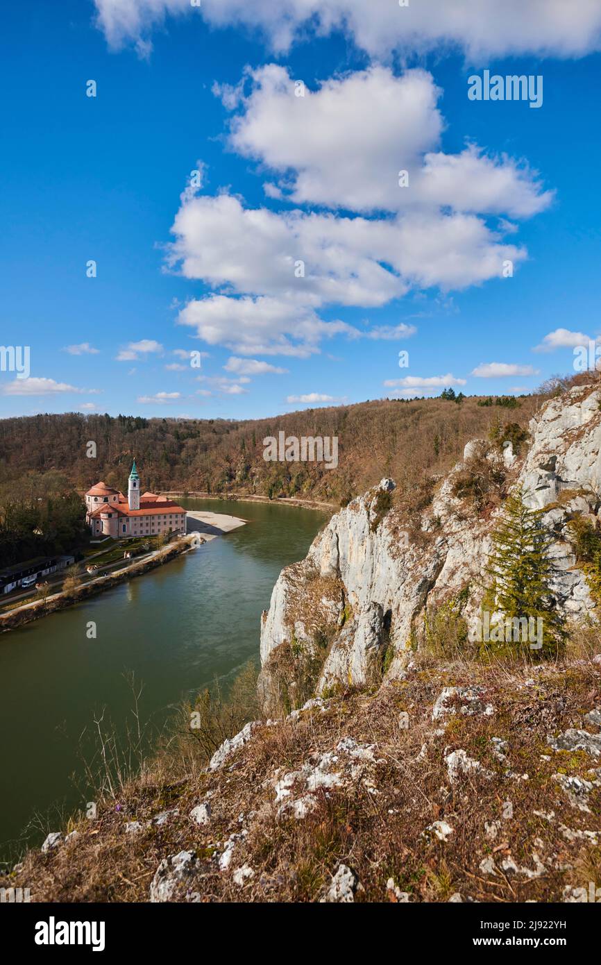 Danube Gorge near Weltenburg (Donaudurchbruch bei Weltenburg) and ...