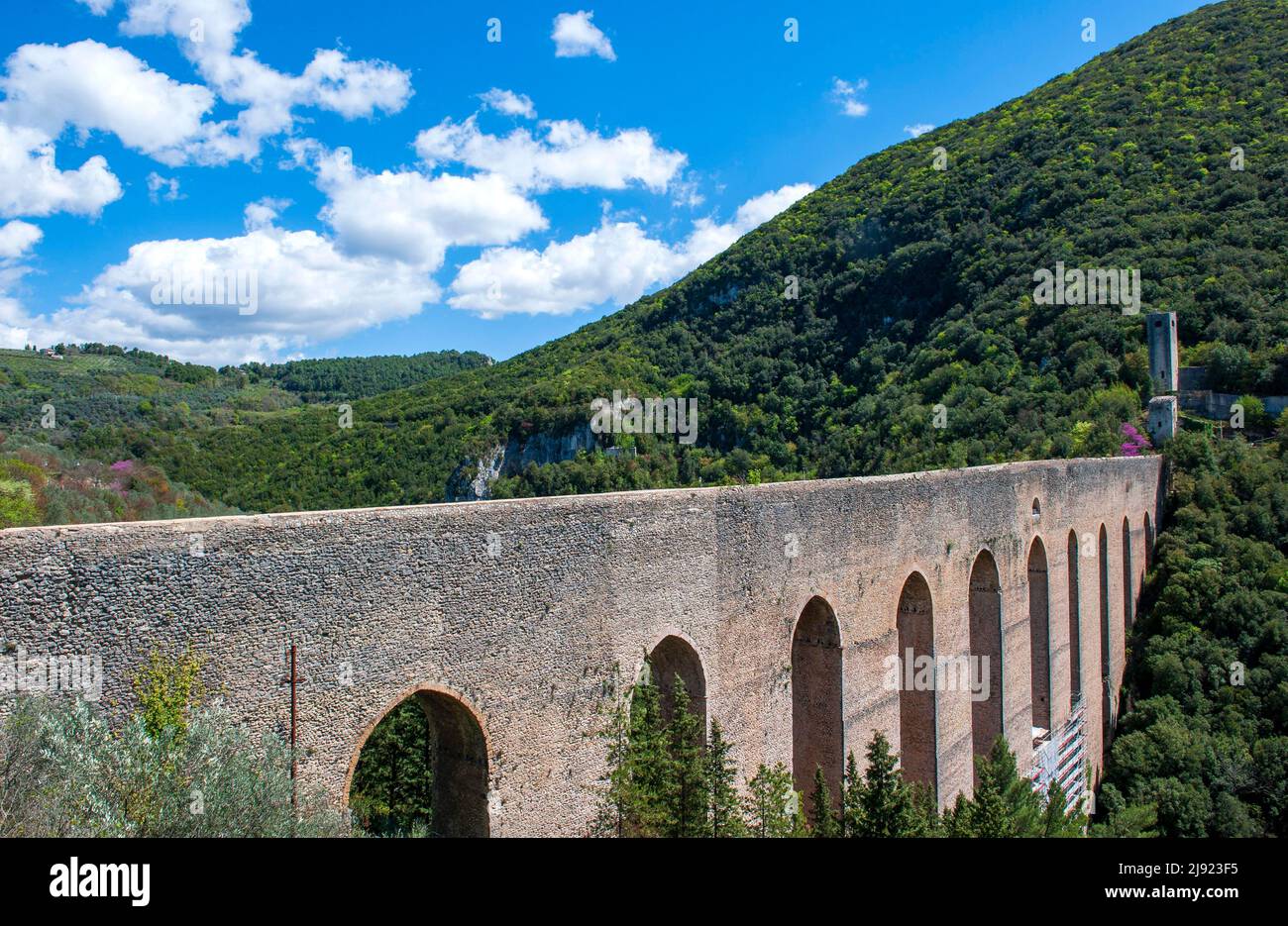 Bridge of the towers, Ponte delle torri in Spoleto, Province of Perugia ...