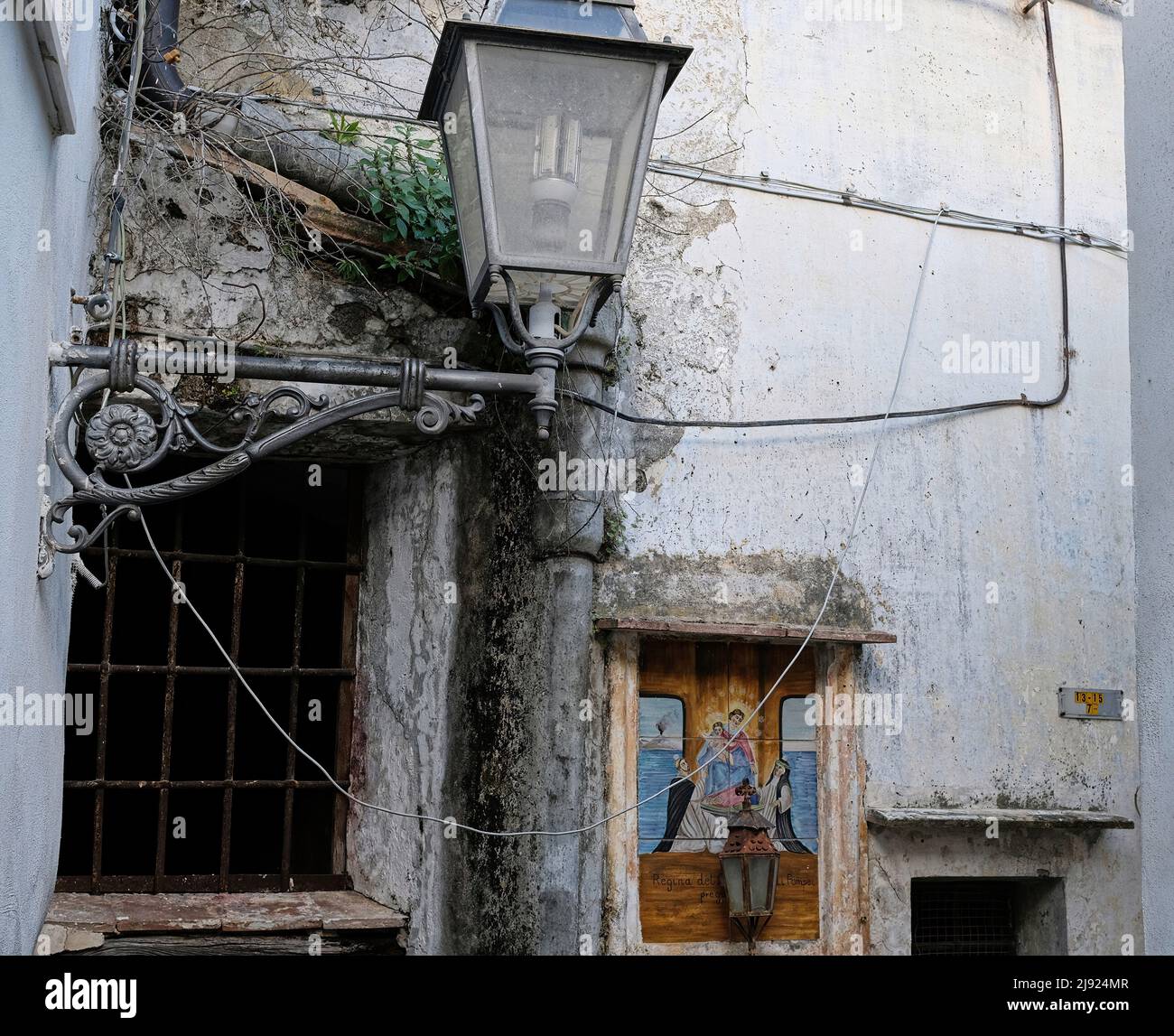 The beautiful village of Albori on the Amalfi coast, considered one of ...