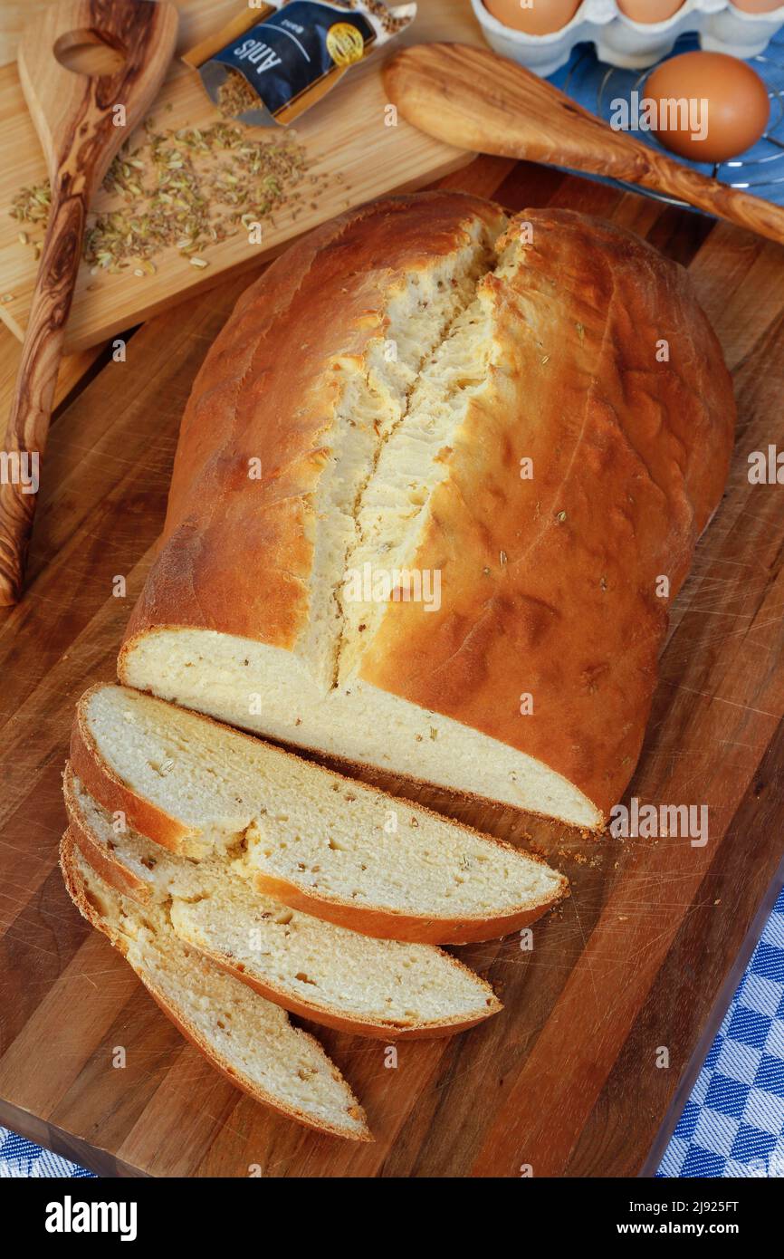 Swabian cuisine, Ulm sugar bread, sweet yeast yeast dough pastry with ...