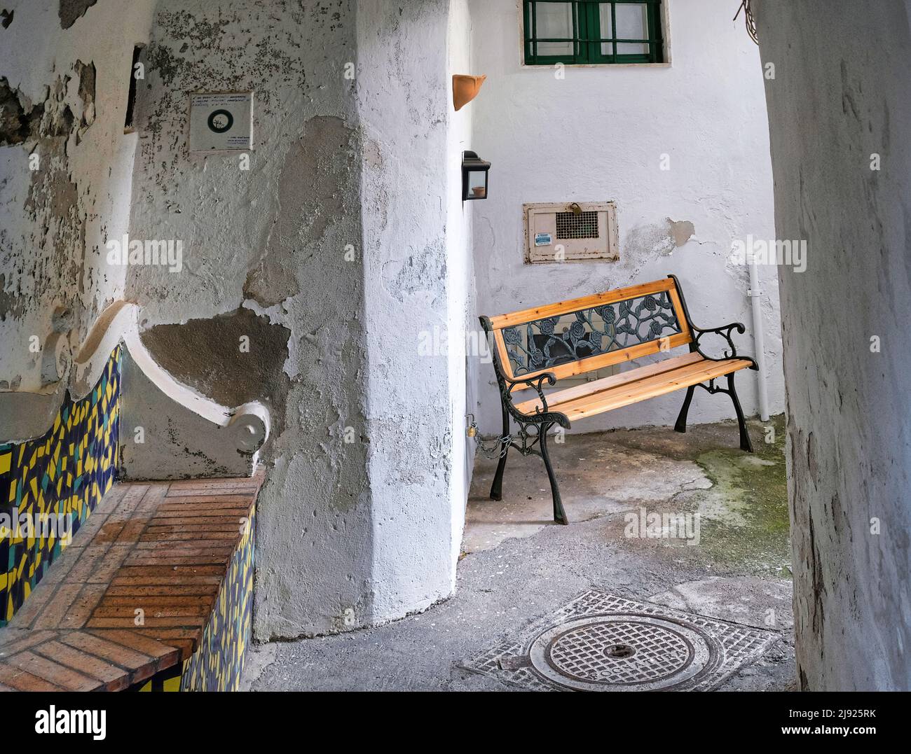 The beautiful village of Albori on the Amalfi coast, considered one of ...