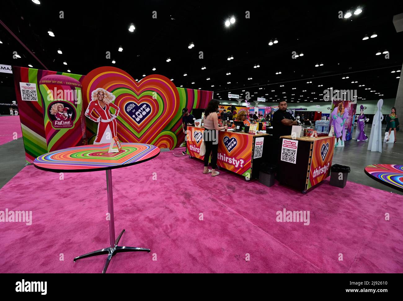 House of Love booth during the 2022 RuPaul DragCon, Day 3, held at the ...