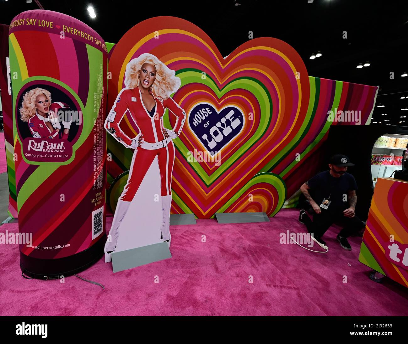 House of Love booth during the 2022 RuPaul DragCon, Day 3, held at the ...