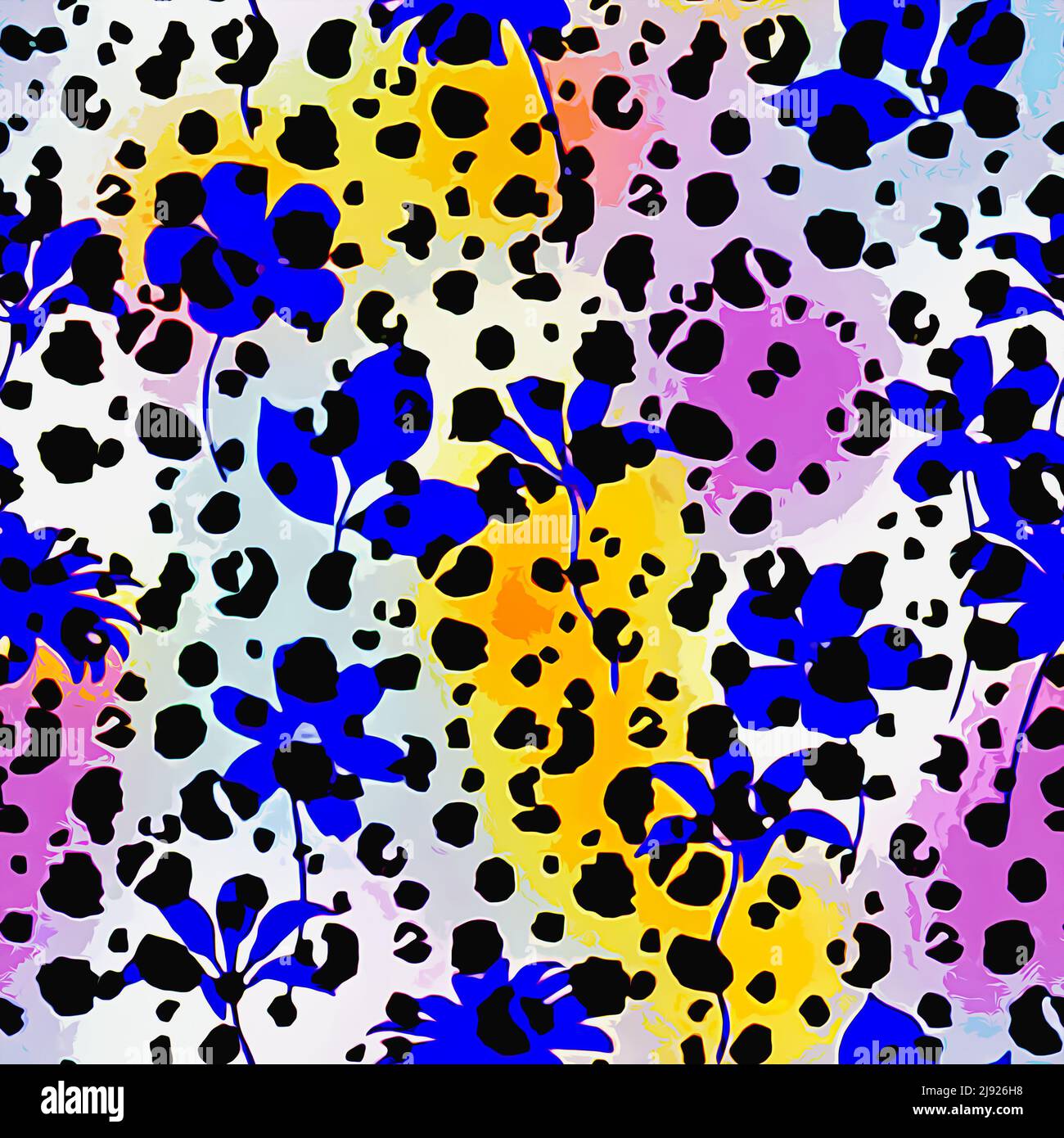 Textile and wallpaper patterns. A printable digital illustration work ...