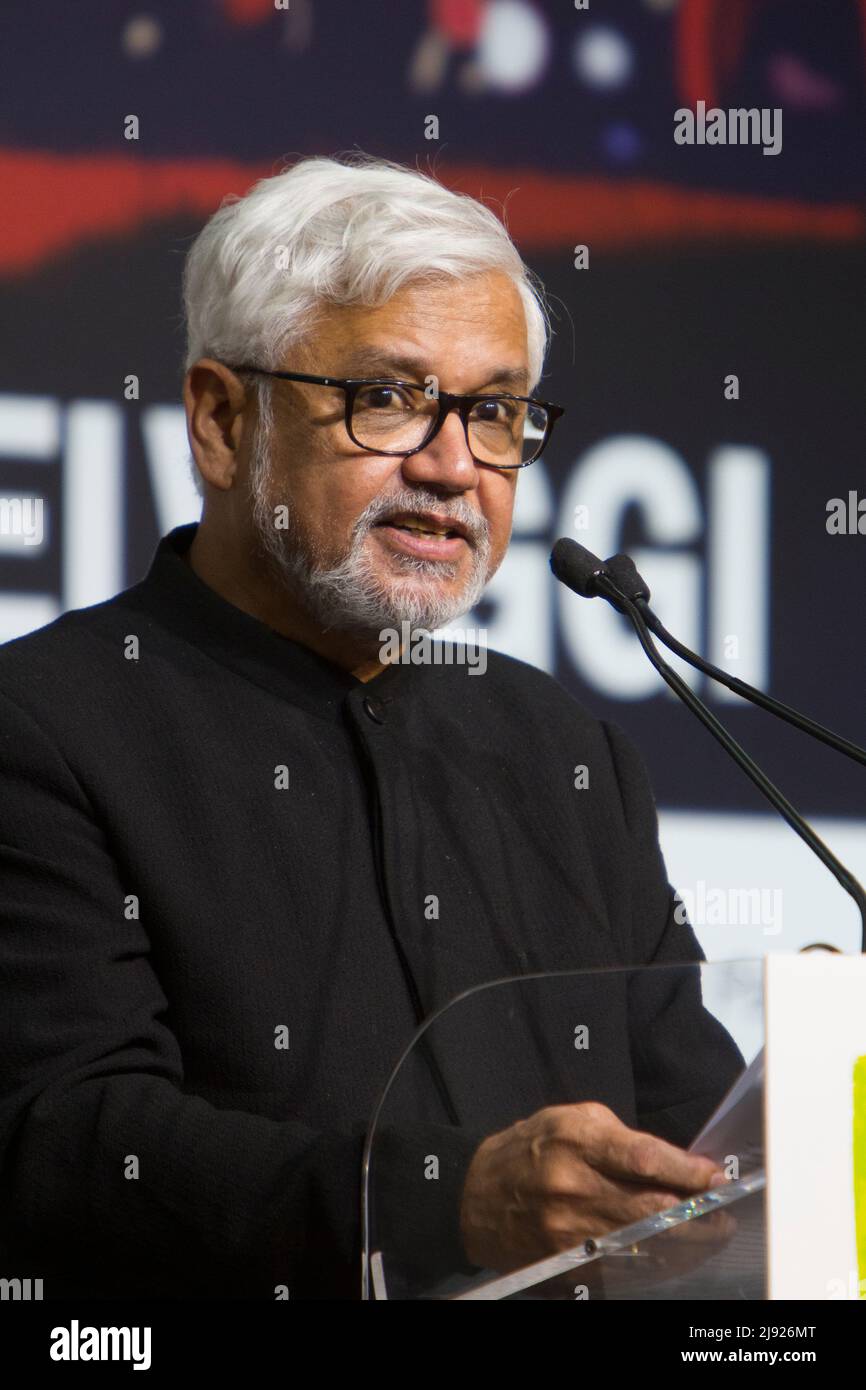 Turin, Italy. 19th May 2022. Indian writer Amitav Ghosh is guest during ...