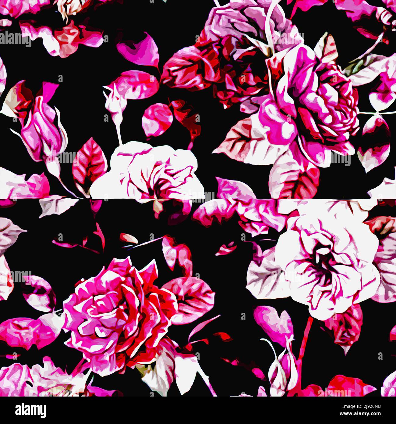 Textile and wallpaper patterns. A printable digital illustration work ...