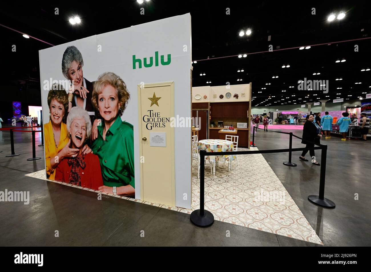 Golden Girls booth during the 2022 RuPaul DragCon, Day 3, held at the ...