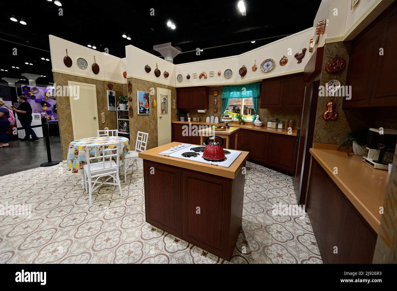 Golden Girls booth during the 2022 RuPaul DragCon, Day 3, held at the ...