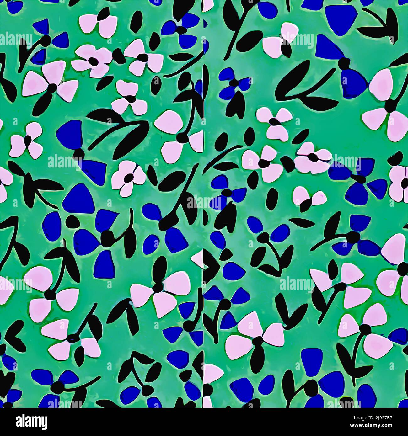 Textile and wallpaper patterns. A printable digital illustration work ...